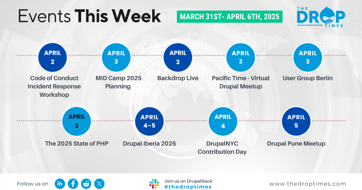 Drupal Events This Week (Mar 31–Apr 6, 2025)