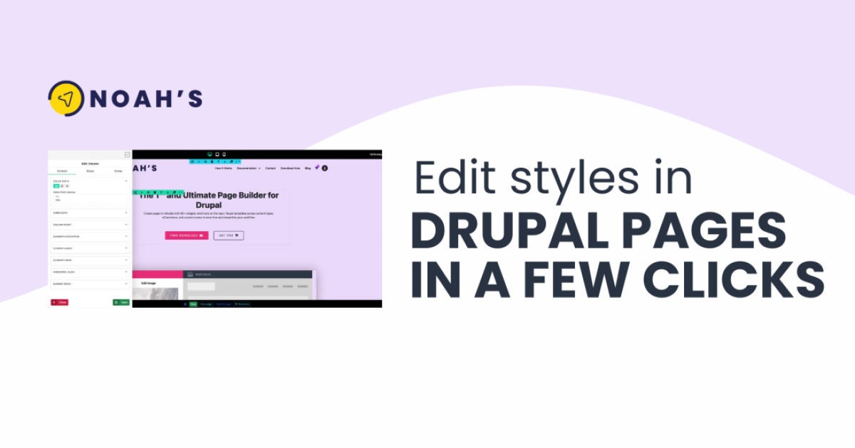Real-Time Drupal Page Editing with Noah Page Builder