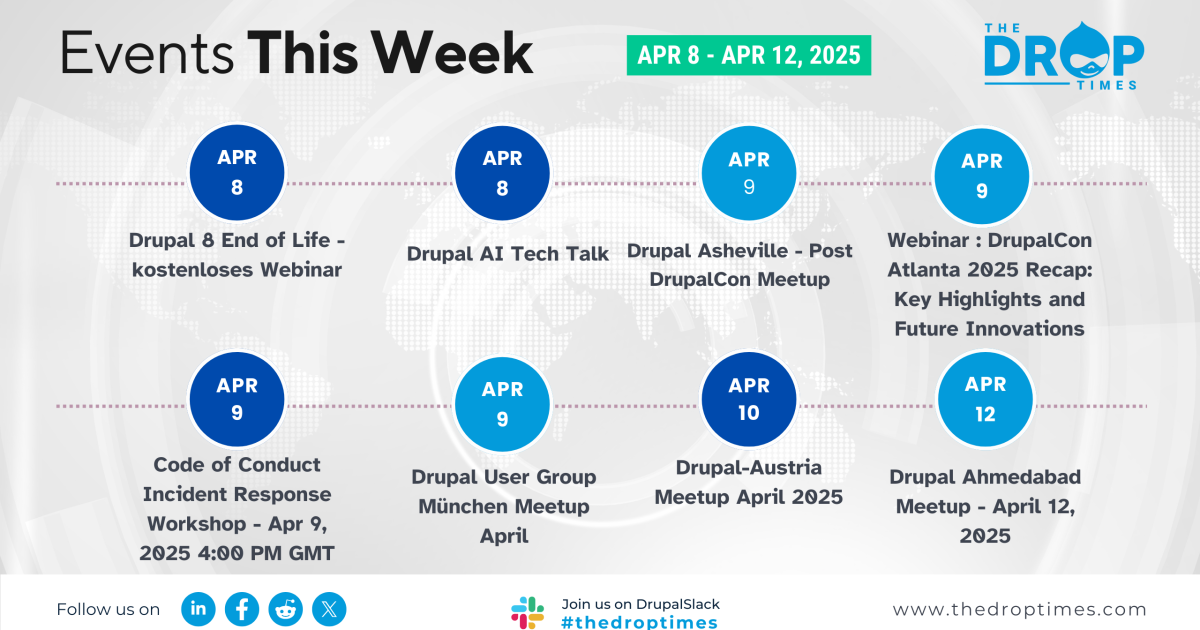 Drupal Events This Week: Webinars, Meetups, and Community Sessions