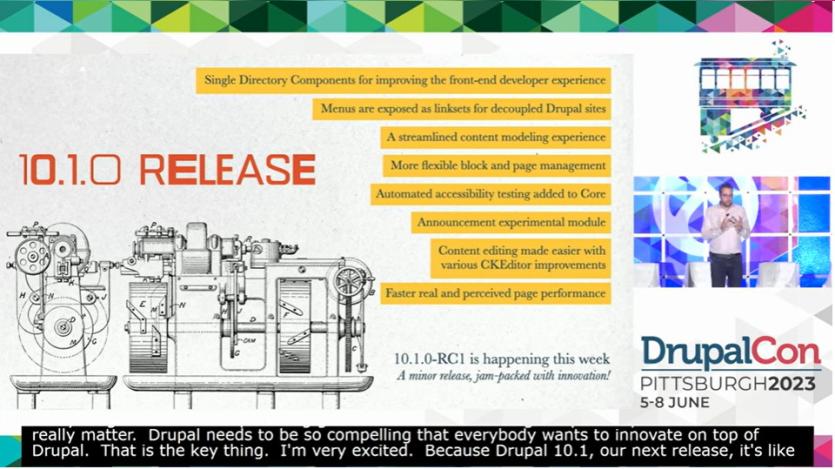 Drupal 10.1.0 Release Announced