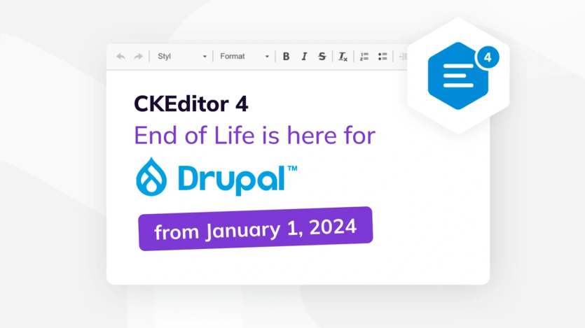 CKEditor 4 End of Life: Transition to CKEditor 5 and LTS Module CKEditor 4 End of Life: Transition to CKEditor 5 and LTS Module