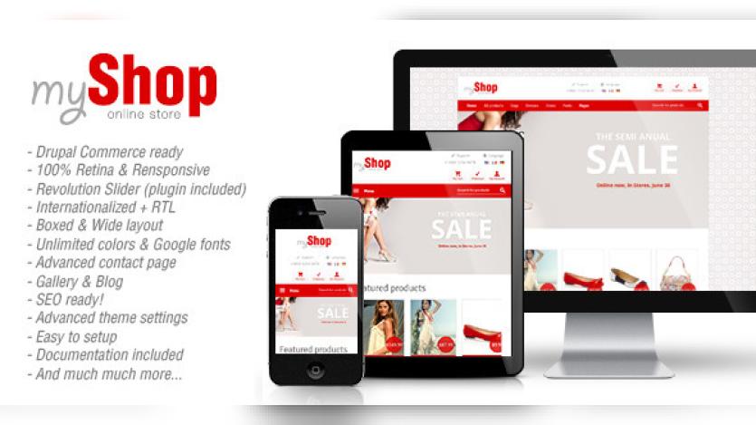 myShop: Empowering E-Commerce with Responsive Drupal Commerce Theme