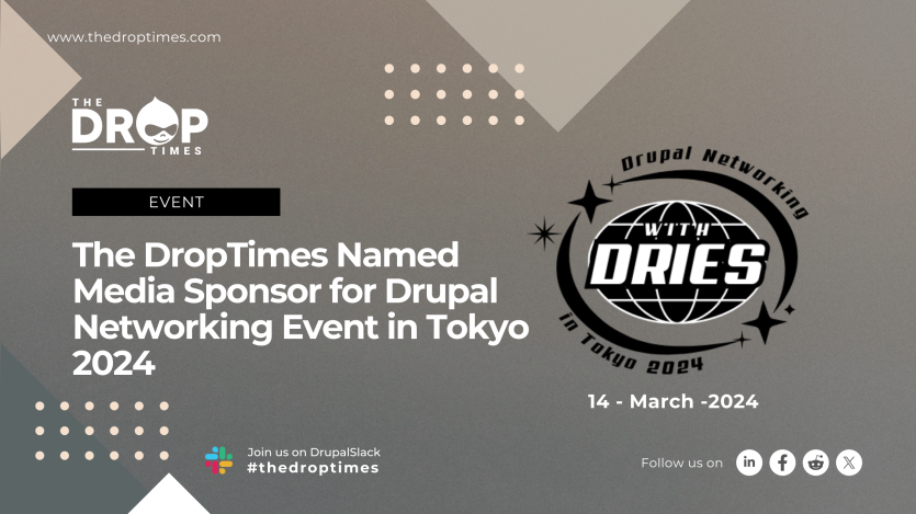 The Drop Times Named Media Sponsor for Drupal Networking Event in Tokyo 2024