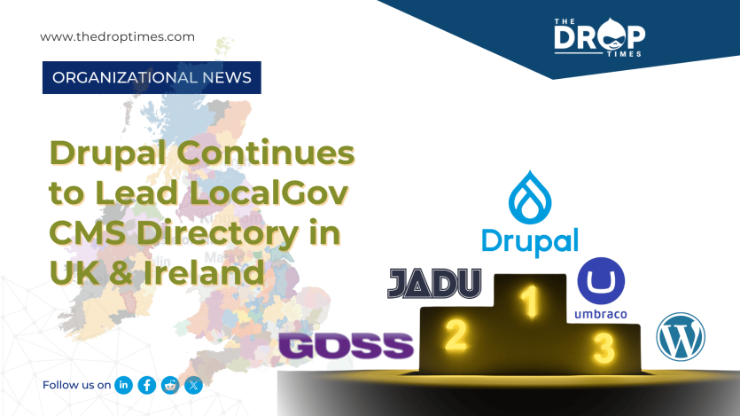 Drupal Continues to Lead LocalGov CMS Directory in UK & Ireland Followed by Jadu